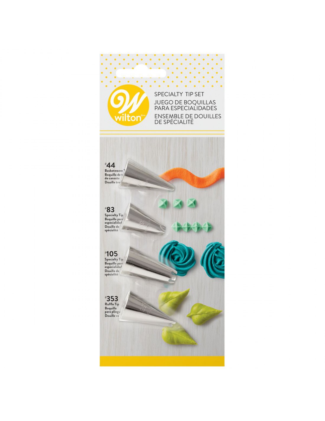 Set Boquillas 44, 83, 105 y 353 de Wilton